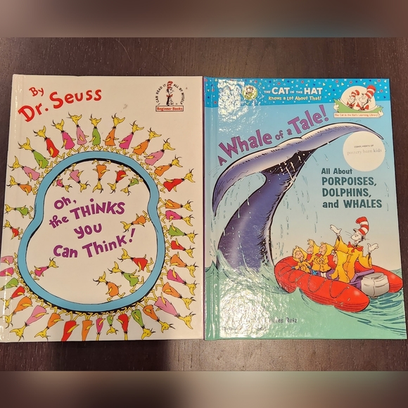 Dr. Seuss | Toys | Dr Seuss 2 Books Oh The Thinks You Can Think A Whale ...